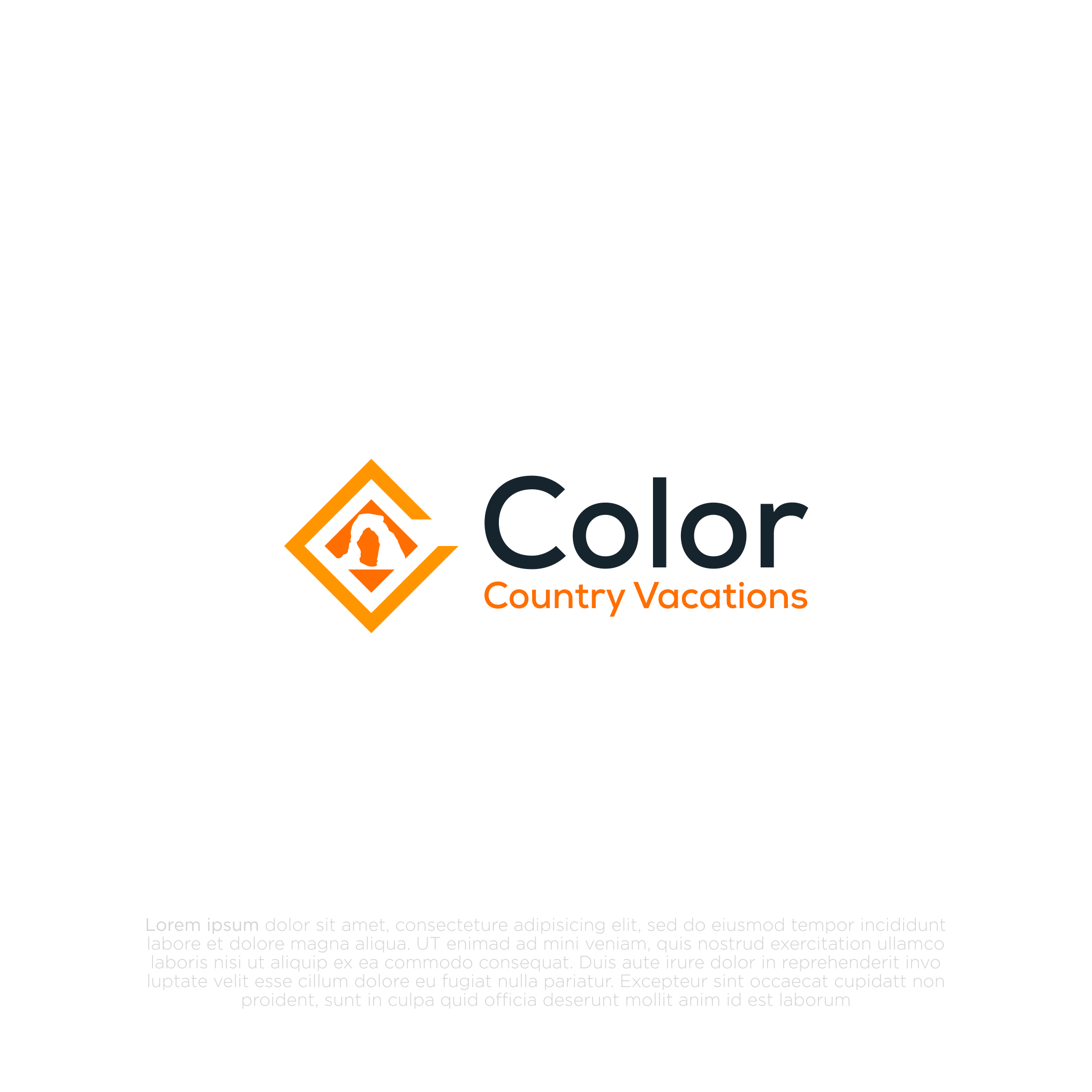 Modern, Professional, Travel Logo Design for Color Country Vacations by ...