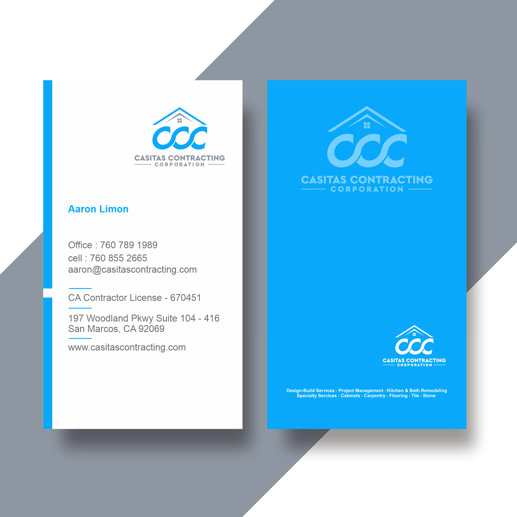 Elegant, Playful, Interior remodeling Business Card Design for a ...