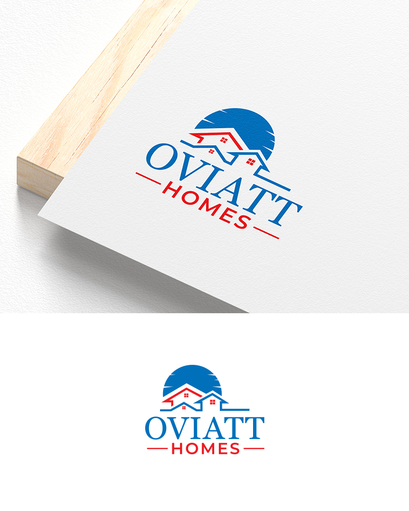 Bold, Colorful, Home Construction Logo Design for Oviatt Homes by Annu ...