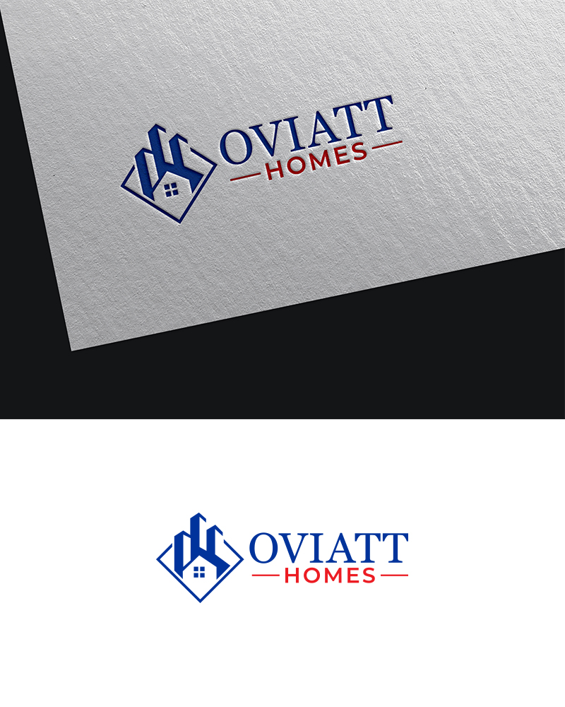 Bold, Colorful, Home Construction Logo Design for Oviatt Homes by Annu ...