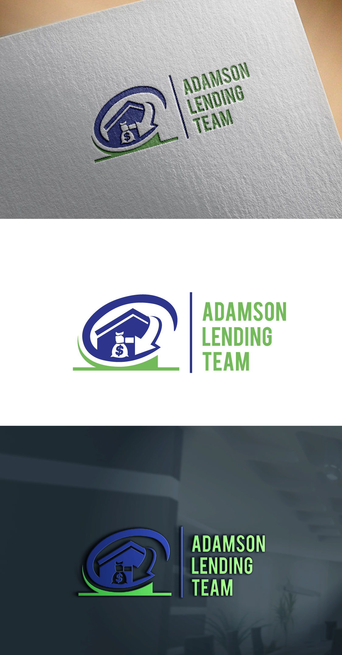 Bold, Serious, Mortgage, Lending Logo Design for Adamson Lending Team ...