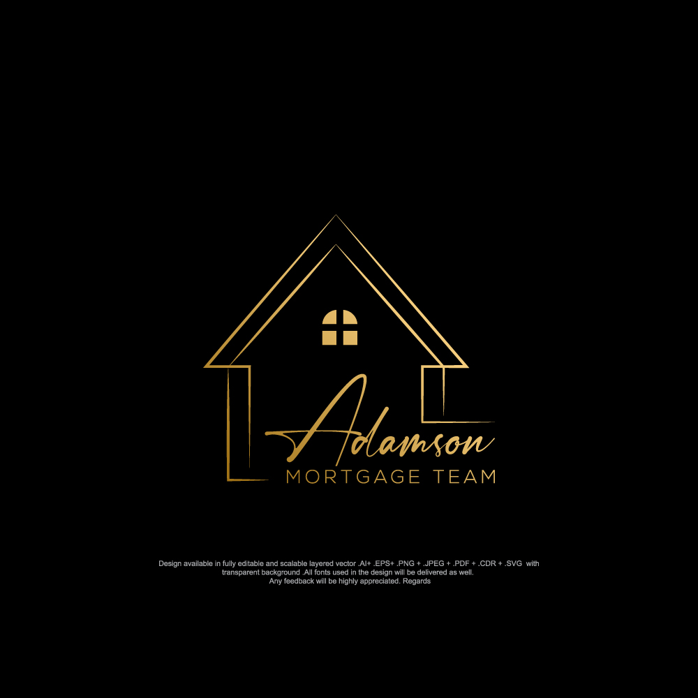 Bold, Serious, Mortgage, Lending Logo Design for Adamson Lending Team ...
