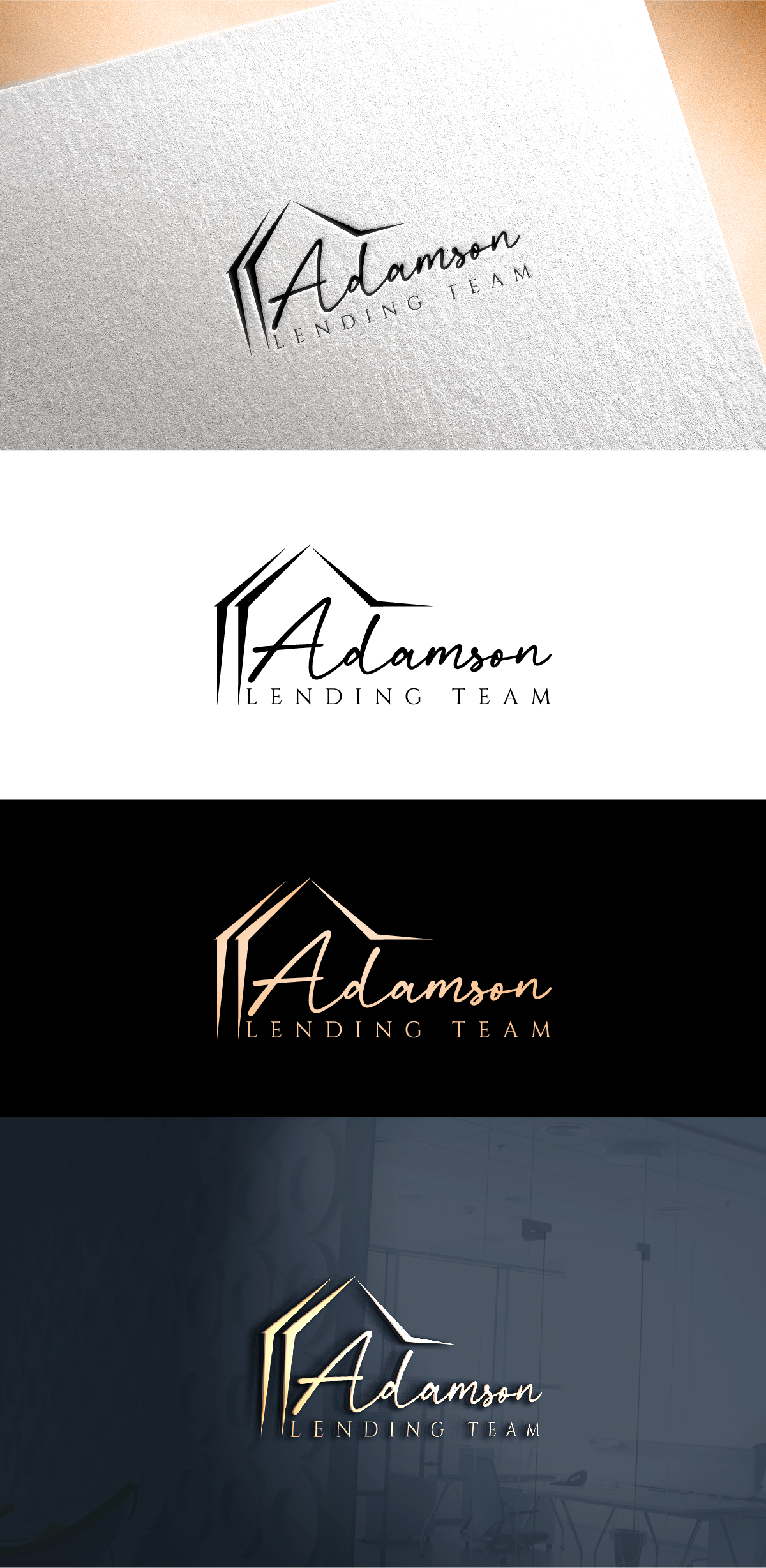 Bold, Serious, Mortgage, Lending Logo Design for Adamson Lending Team ...