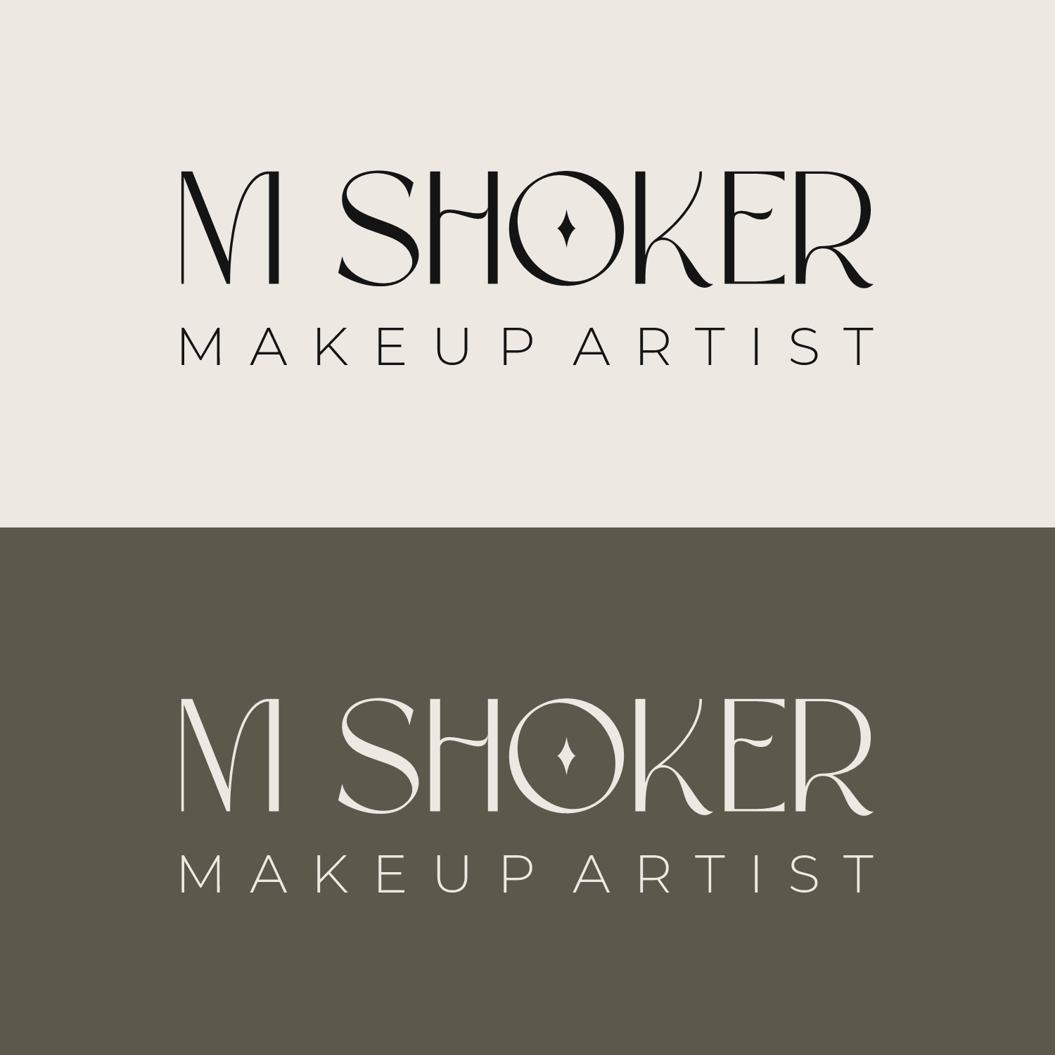 Elegant, Playful, Makeup Logo Design for M Shoker by Dalang Design ...