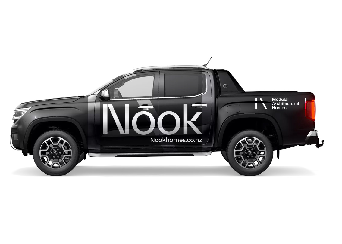 Modern, Conservative, architectural odular housing Car Wrap Design for ...