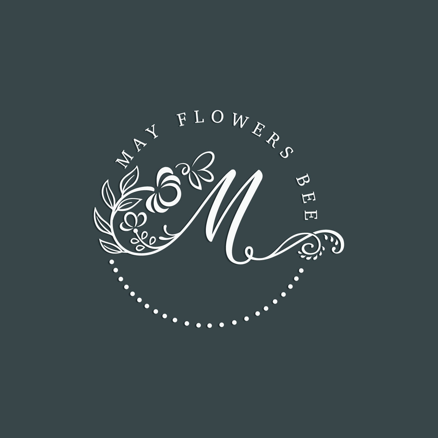 Elegant, Playful Logo Design for May flowers bee (brand name), floral ...