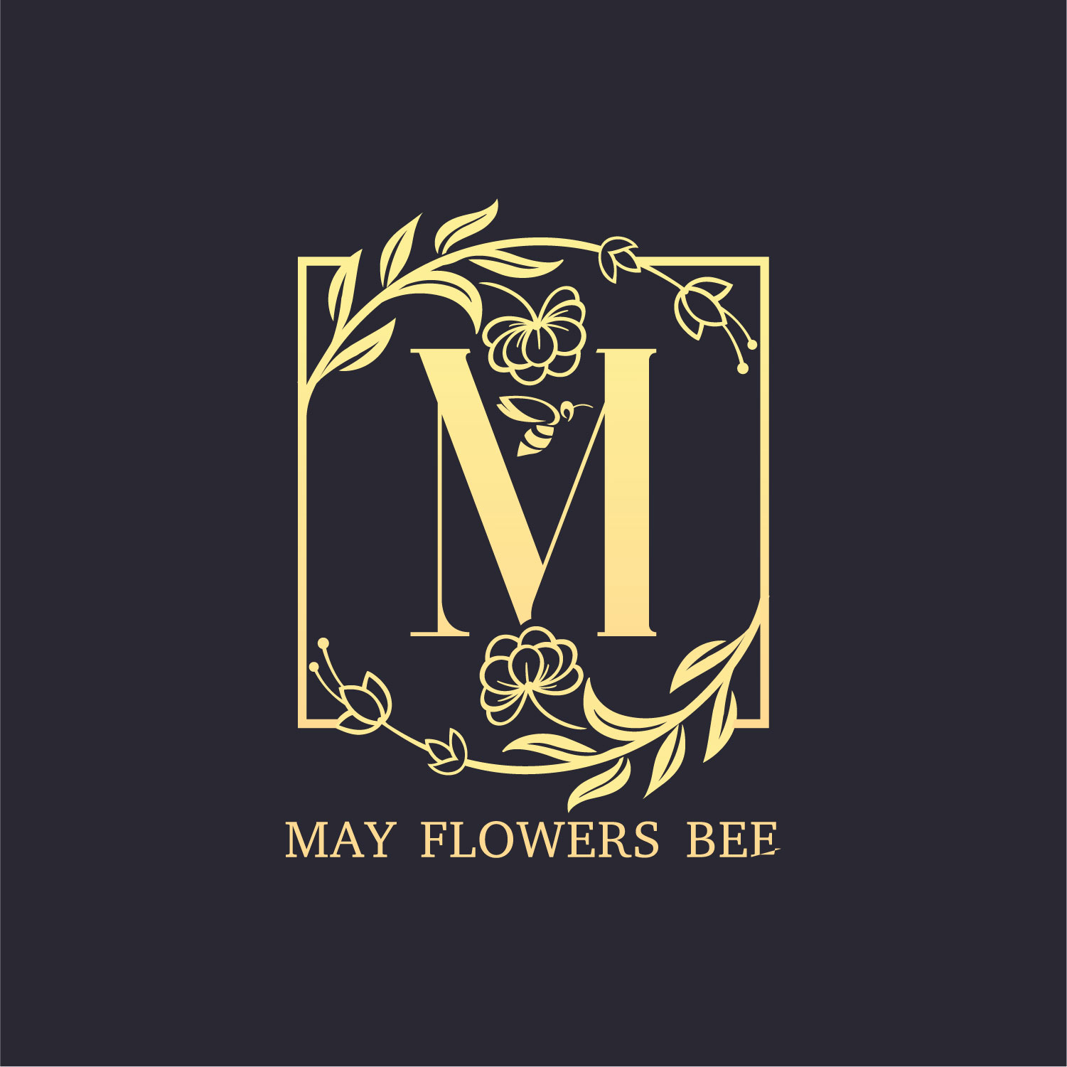 Elegant, Playful Logo Design for May flowers bee (brand name), floral ...
