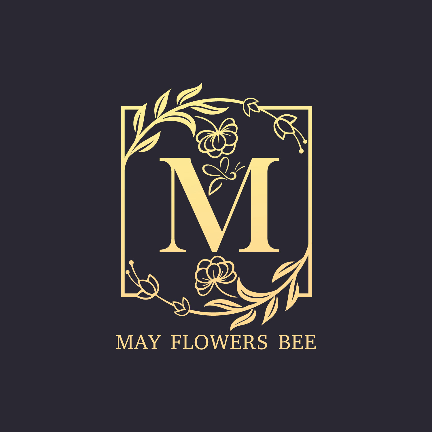Elegant, Playful Logo Design for May flowers bee (brand name), floral ...