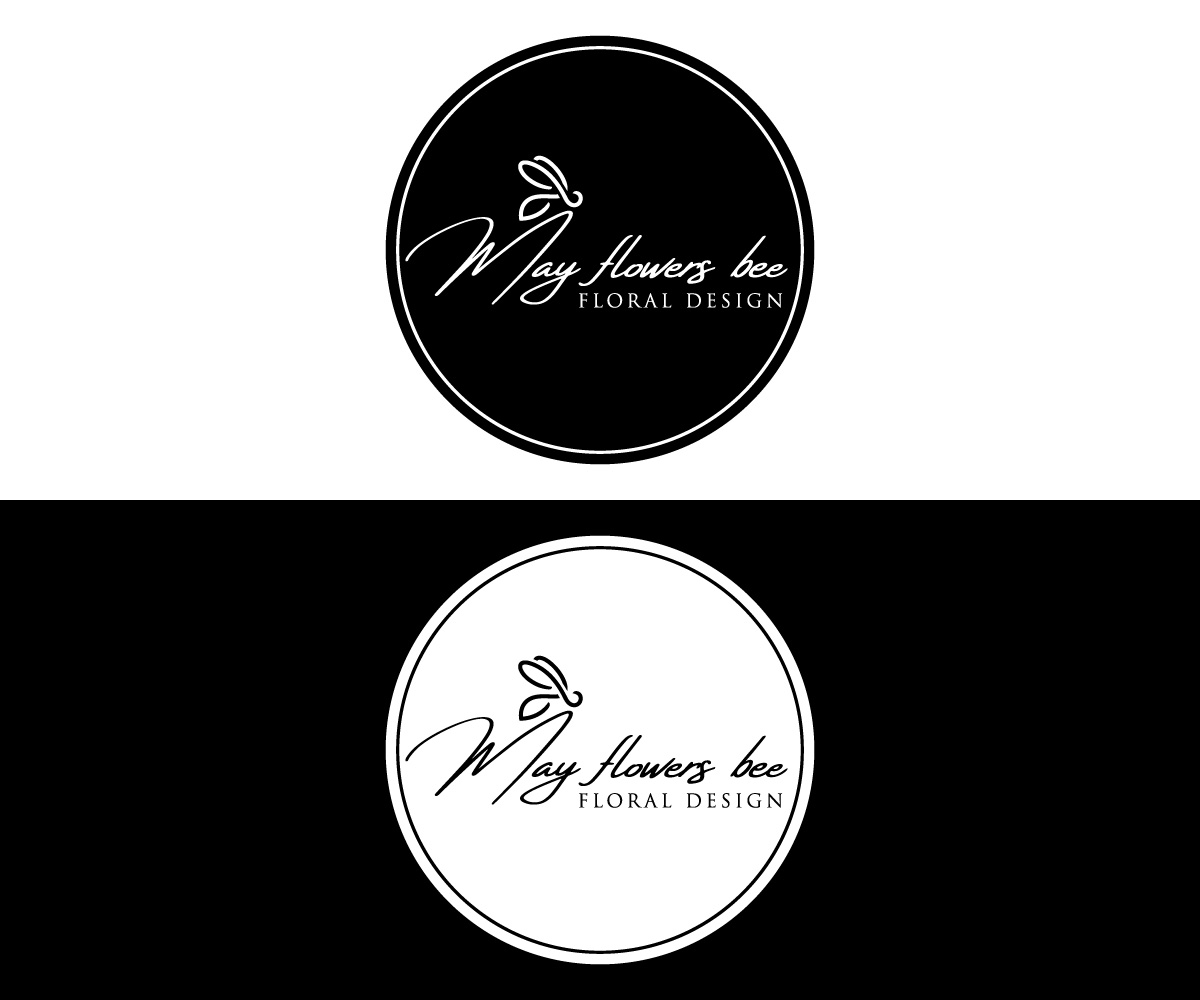 Elegant, Playful Logo Design for May flowers bee (brand name), floral ...