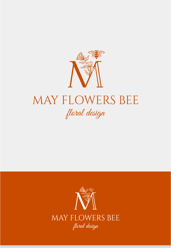Elegant, Playful Logo Design for May flowers bee (brand name), floral ...