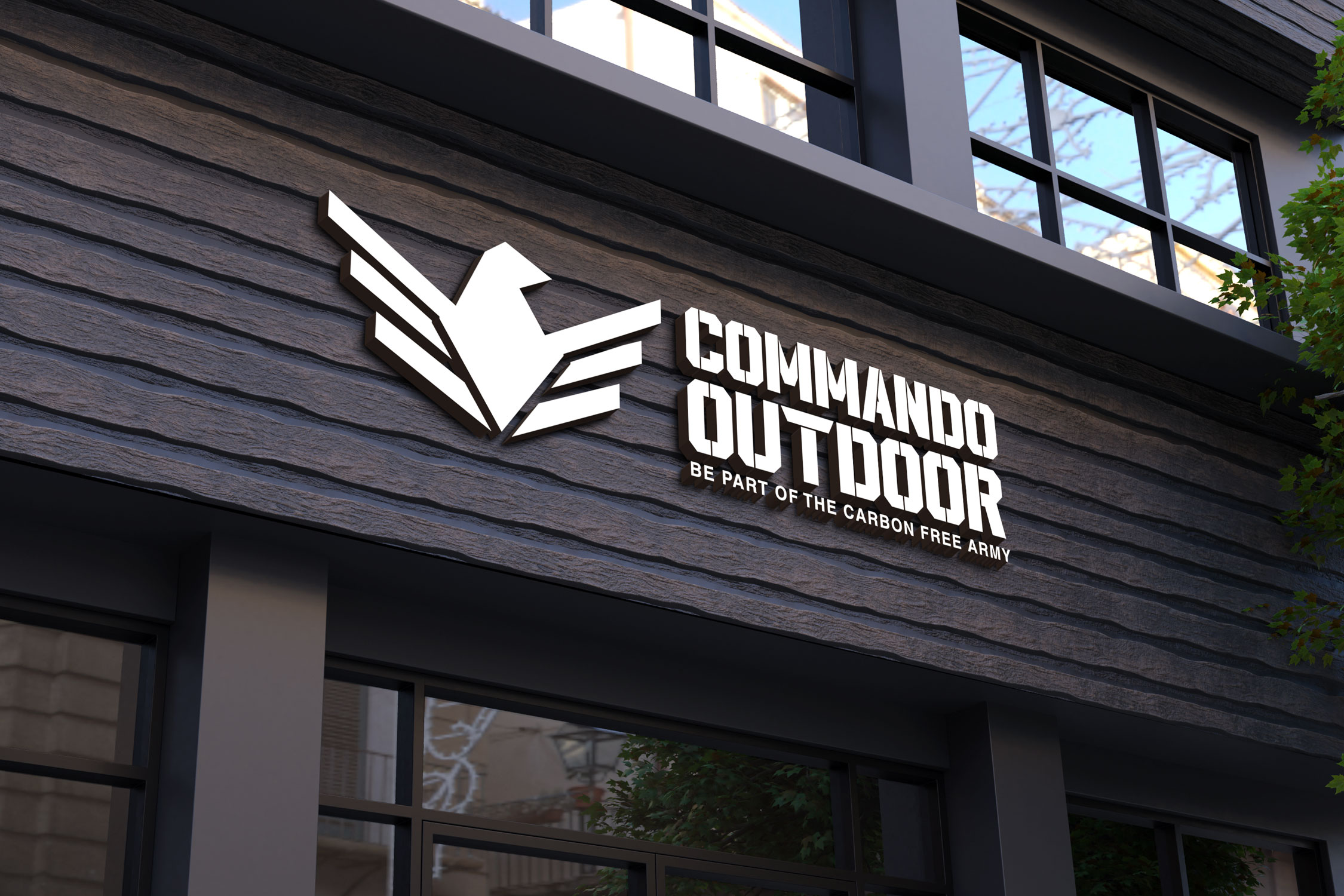 Logo Design for Commando Outdoor - Be Part Of The Carbon Free Army by ...