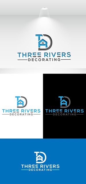 Logo Design for Three Rivers Decorating by Owltive | Design #31870151