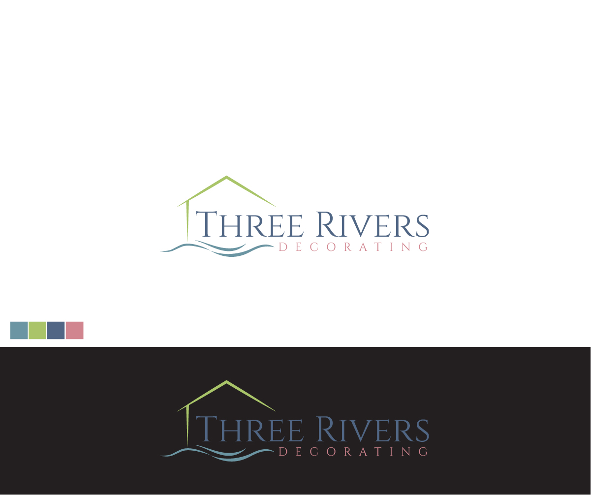 Logo Design for Three Rivers Decorating by Owltive | Design #31937434