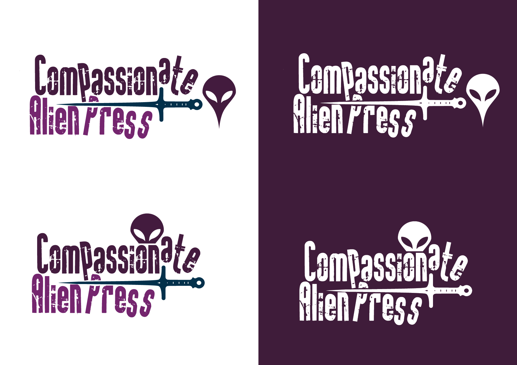 Upmarket, Modern, Publishing Logo Design for Compassionate Alien Press ...