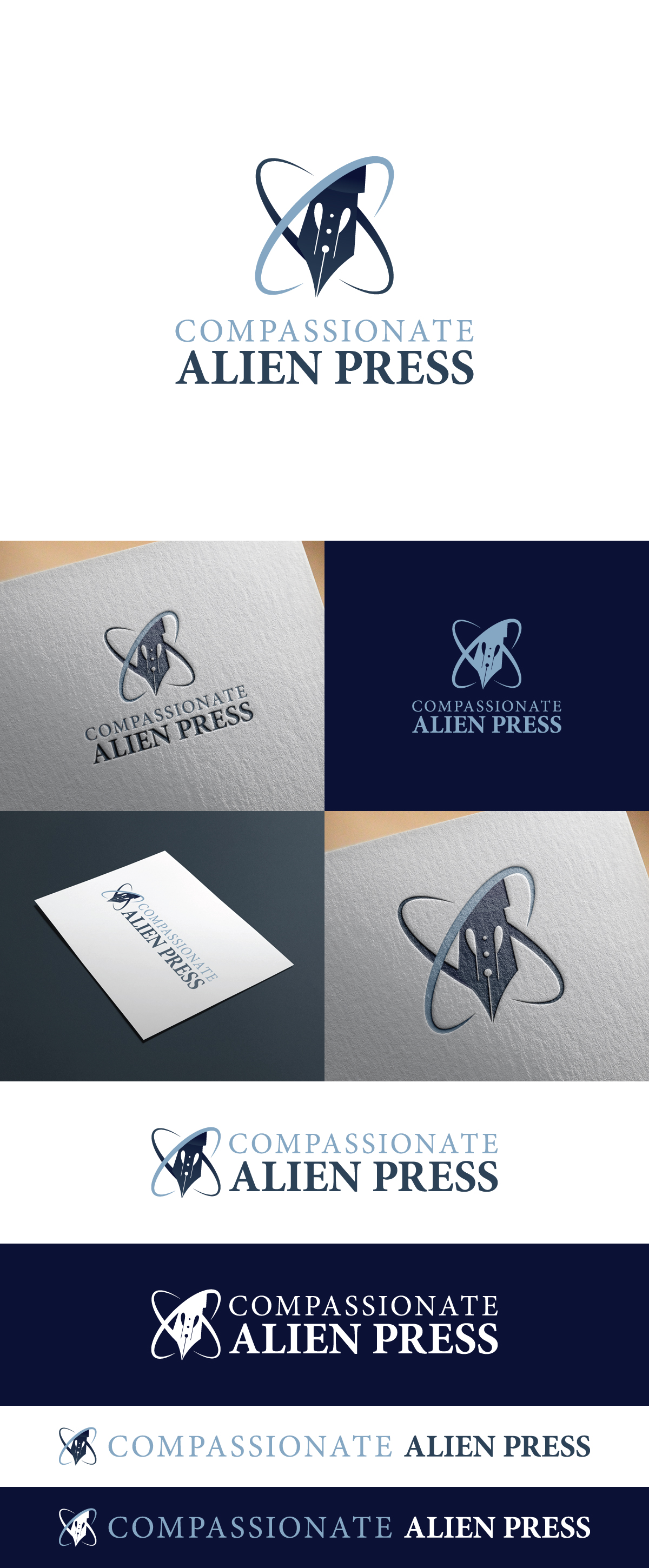 Upmarket, Modern, Publishing Logo Design for Compassionate Alien Press ...