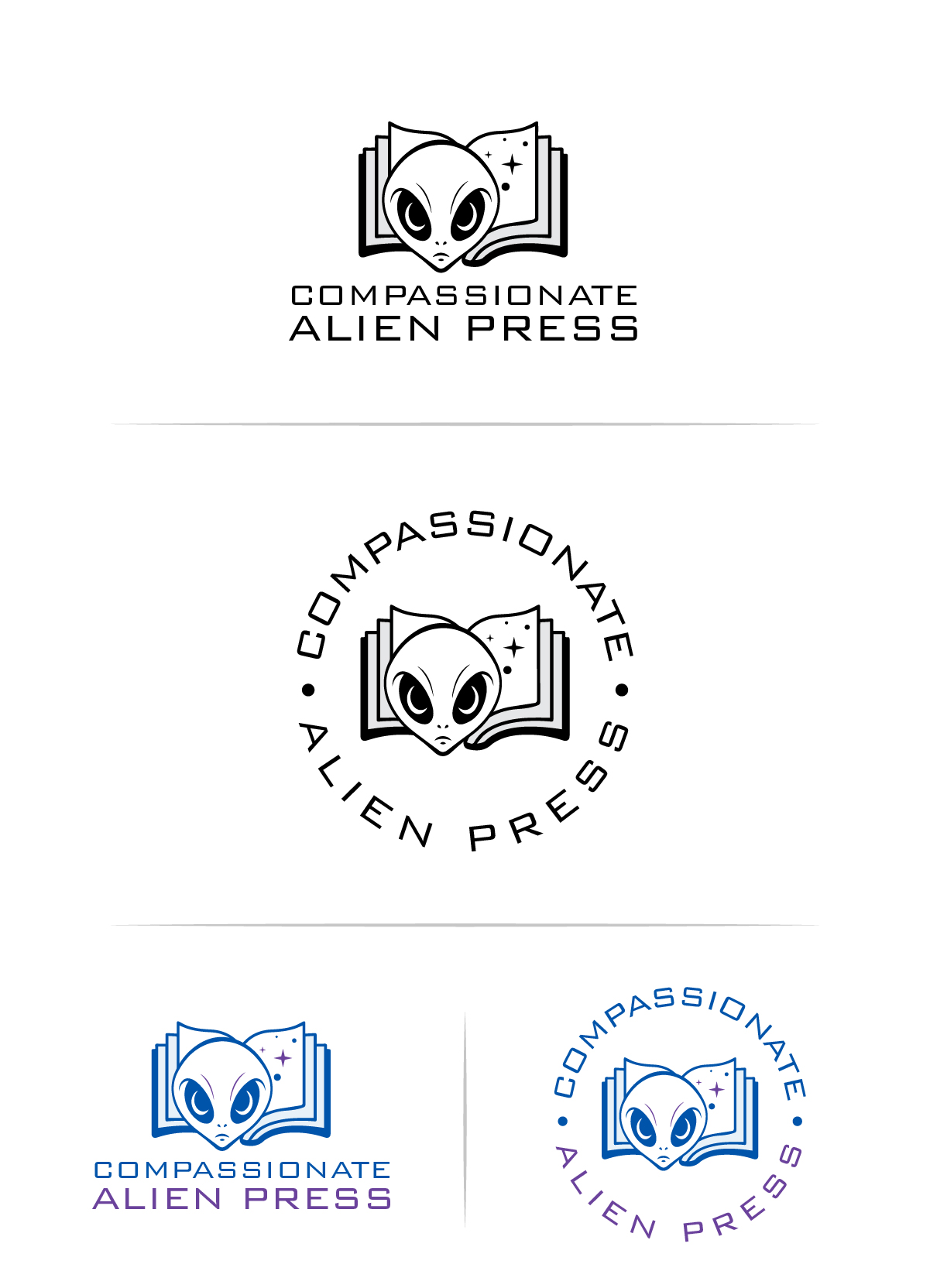 Upmarket, Modern, Publishing Logo Design for Compassionate Alien Press ...