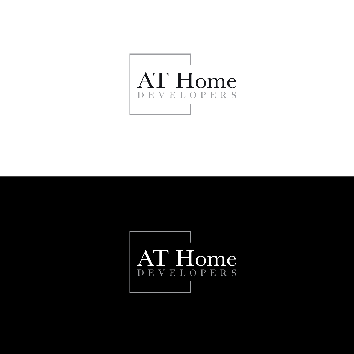Upmarket, Modern, Construction, home builder Logo Design for AT Home ...
