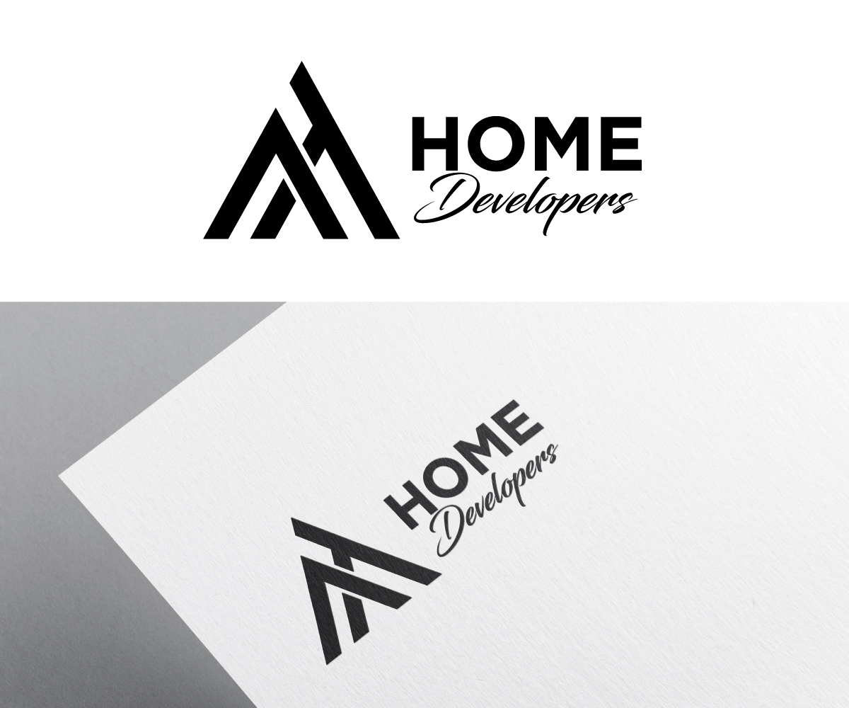 Upmarket, Modern, Construction, home builder Logo Design for AT Home ...