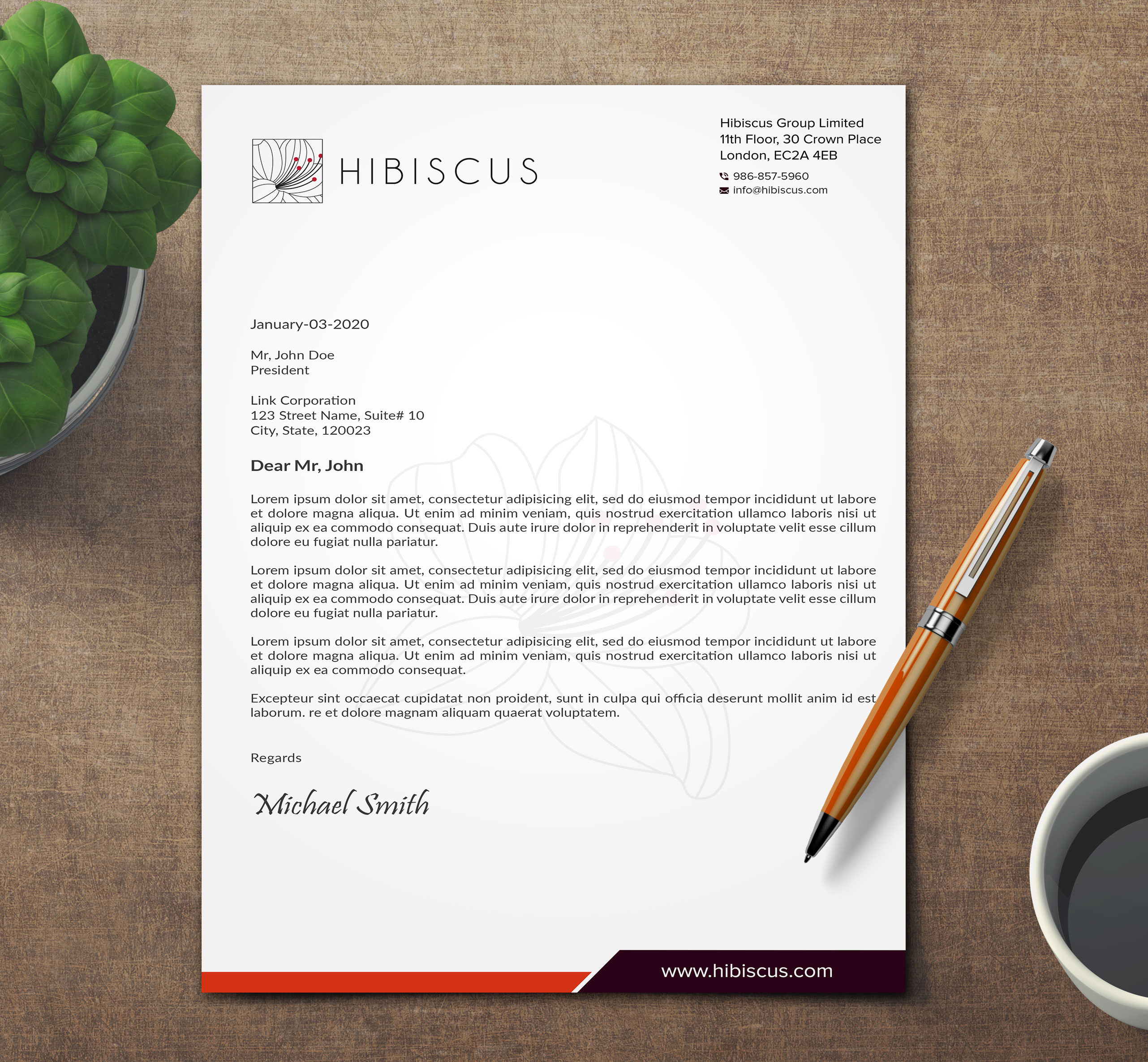 Upmarket, Modern, Finance, Invesments banking. Letterhead Design for a ...
