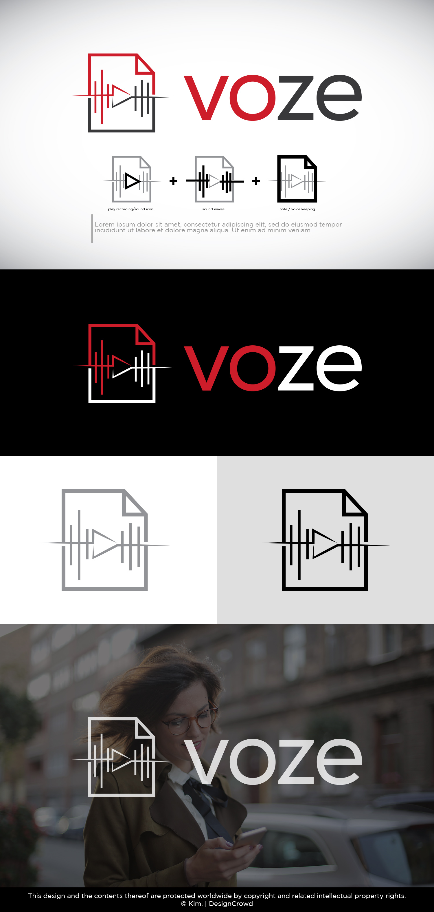 Bold, Playful, Software Logo Design for Voze by Kim Ji | Design #31894370