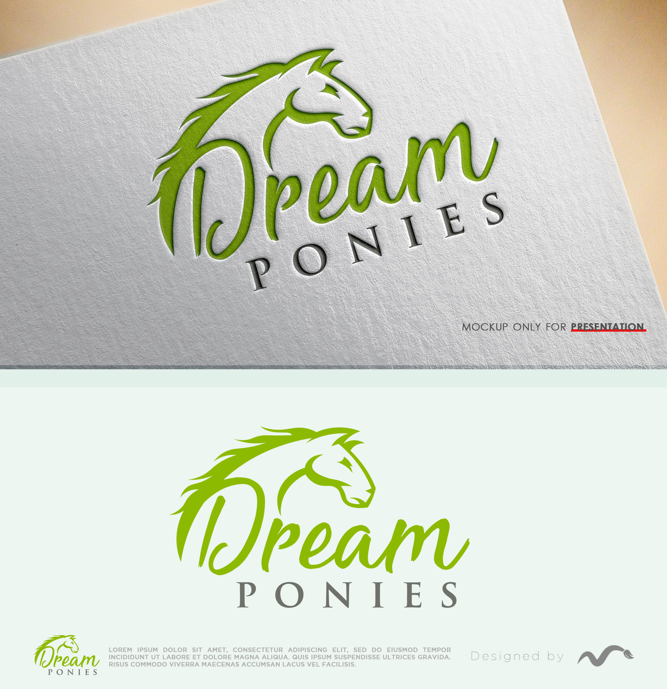 Serious, Professional, equestrian Logo Design for Dream Ponies by Mono ...