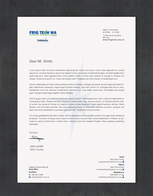 Combined entities letterhead | 25 Letterhead Designs for a business in ...