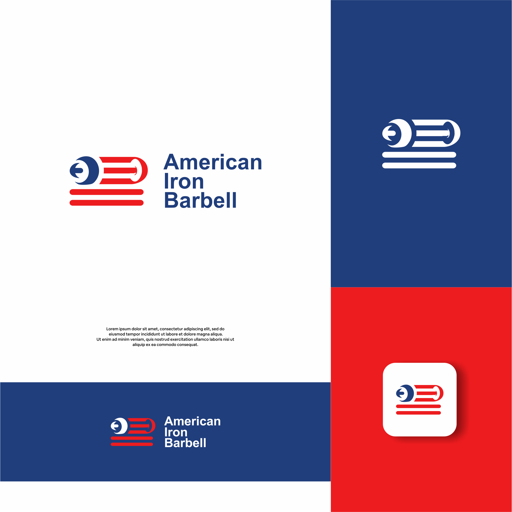 Logo Design for American Iron Barbell by DesignFirst | Design #31934876