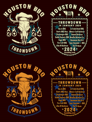 2024 HOUBBQ Throwdown! t-shirt design | 21 T-shirt Designs for a ...
