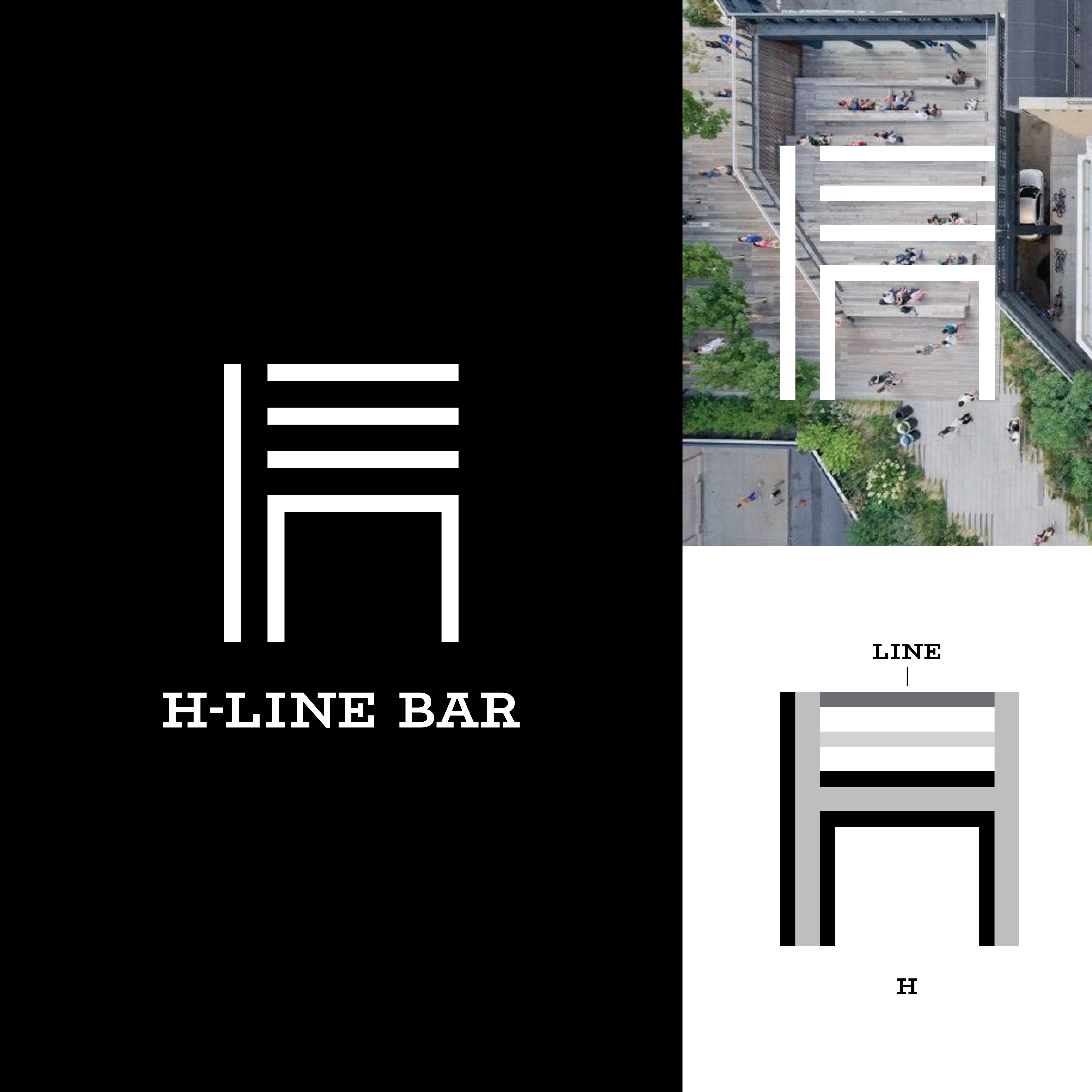 Bold, Modern Logo Design for H-Line Bar by Kryss Denmar | Design #31940871