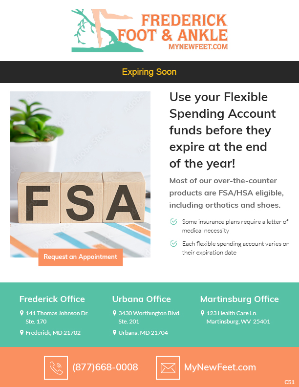 Flyer Design for Frederick Foot & Ankle by pb | Design #31942455