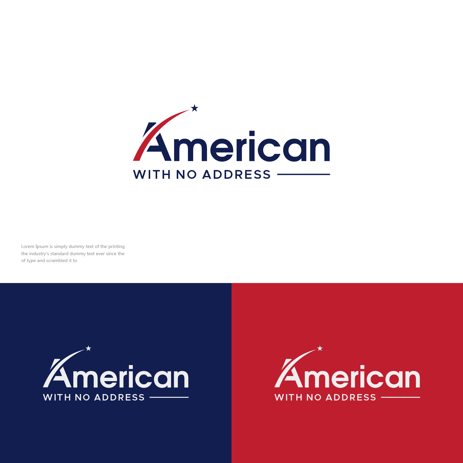 Bold, Modern, Film. Logo Design for Americans With No Address by sabina ...