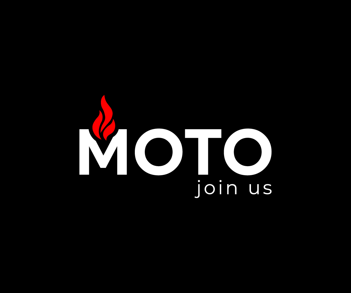 Elegant, Playful Logo Design for "moto" with the tagline "join us ...