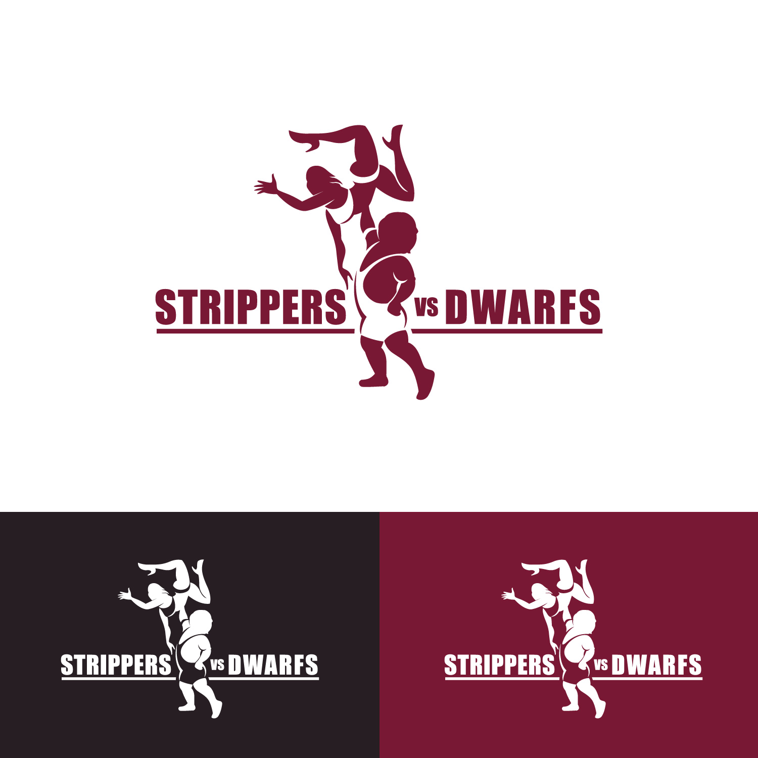 Logo Design for strippers vs dwarfs by DesignFriday | Design #31960261