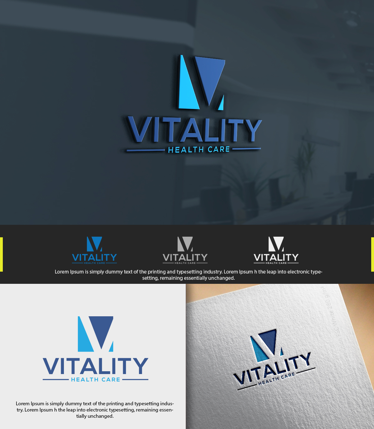 Professional, Serious, Health Care Logo Design for Vitality Health Care ...