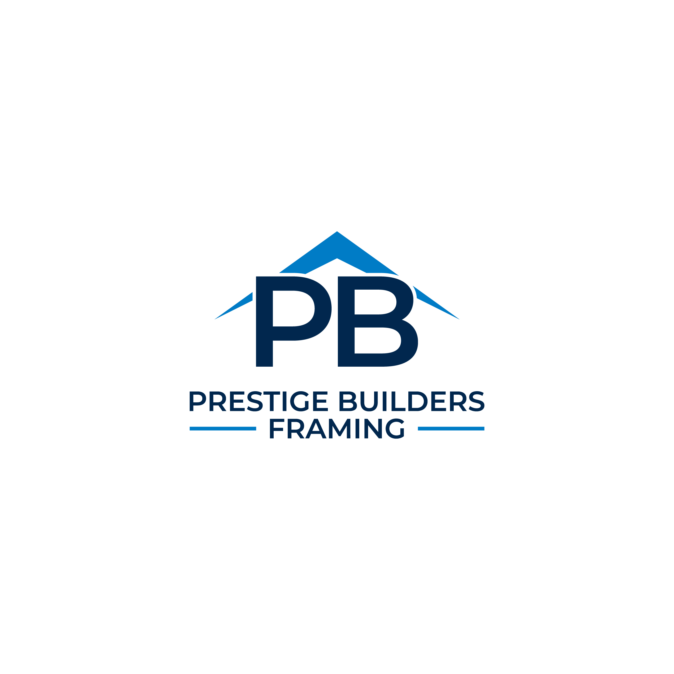 Elegant, Playful, Construction Logo Design for Prestige Builders Framing by Aljune Castro ...