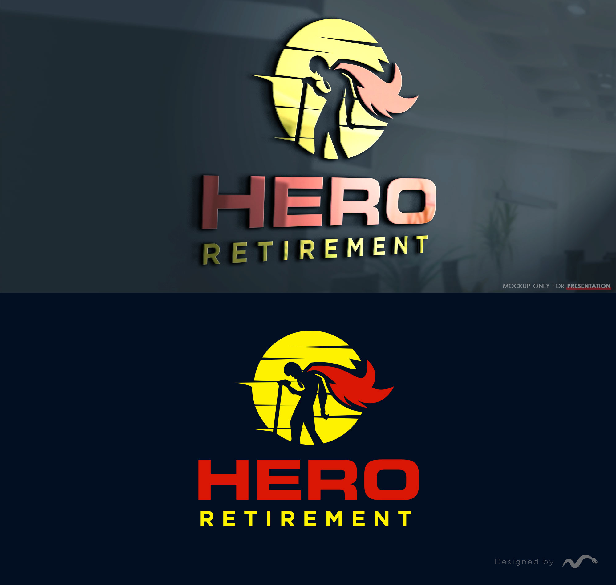 Logo Design for Hero Retirement by Mono.co | Design #31965639