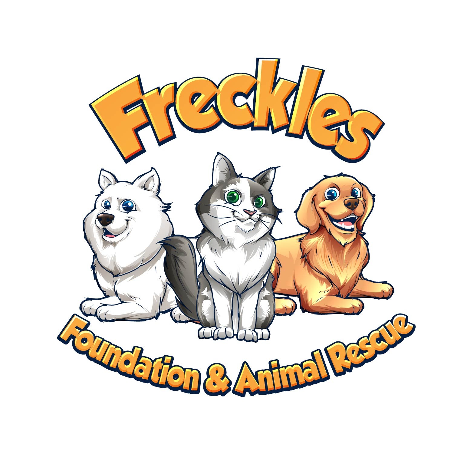 Bold, Playful, Pet rescue, animal welfare Logo Design for Freckles ...