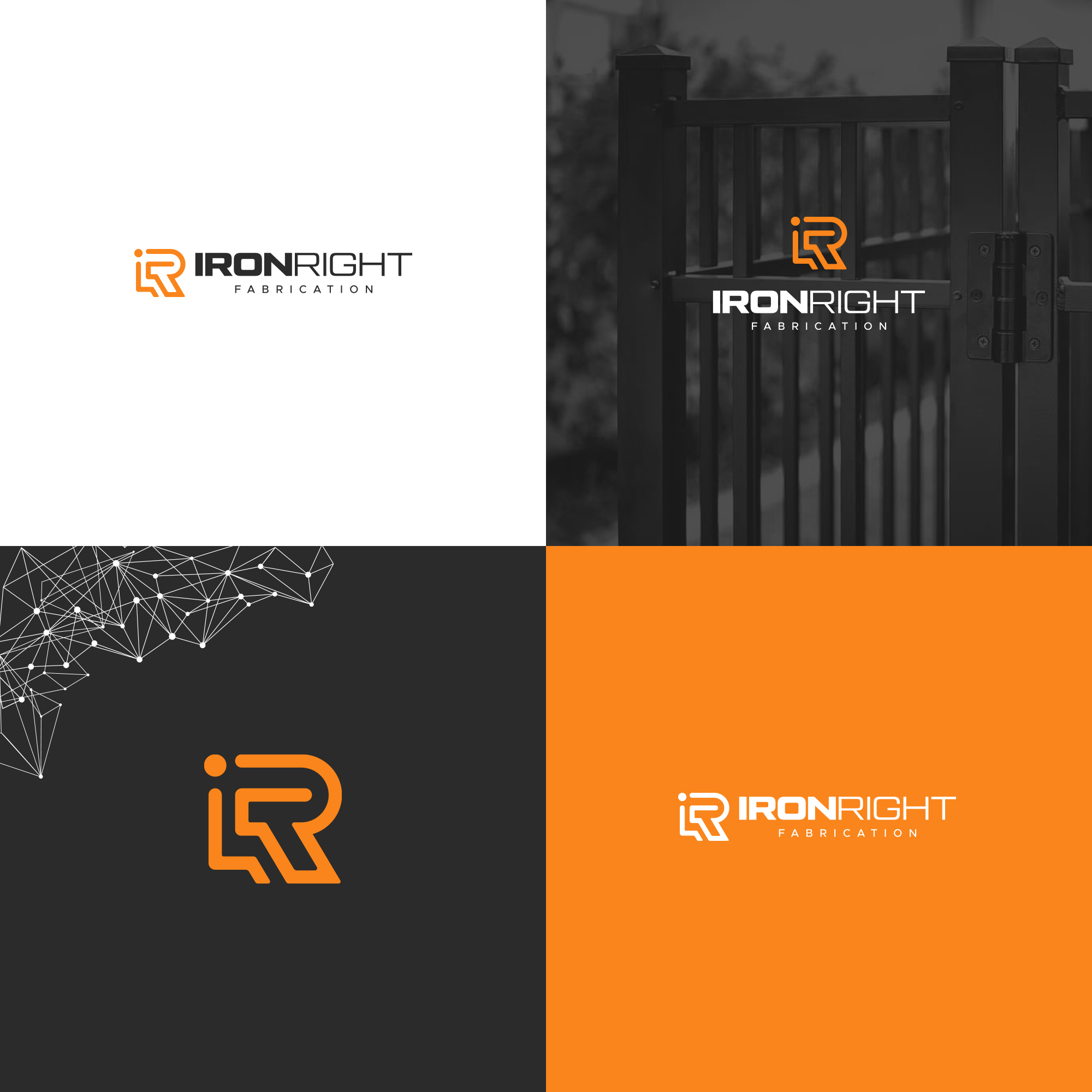 Masculine, Serious, Metal Fabrication Logo Design for Iron Right ...