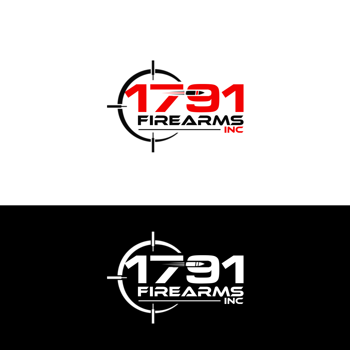 Masculine, Bold, firearms Logo Design for 1791 Firearms Inc by ...