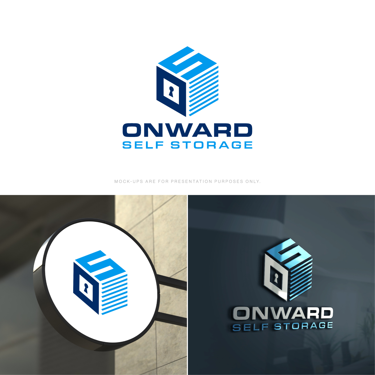 Traditional, Personable, Self Storage Logo Design for Onward Self Storage by The Lion Studios ...