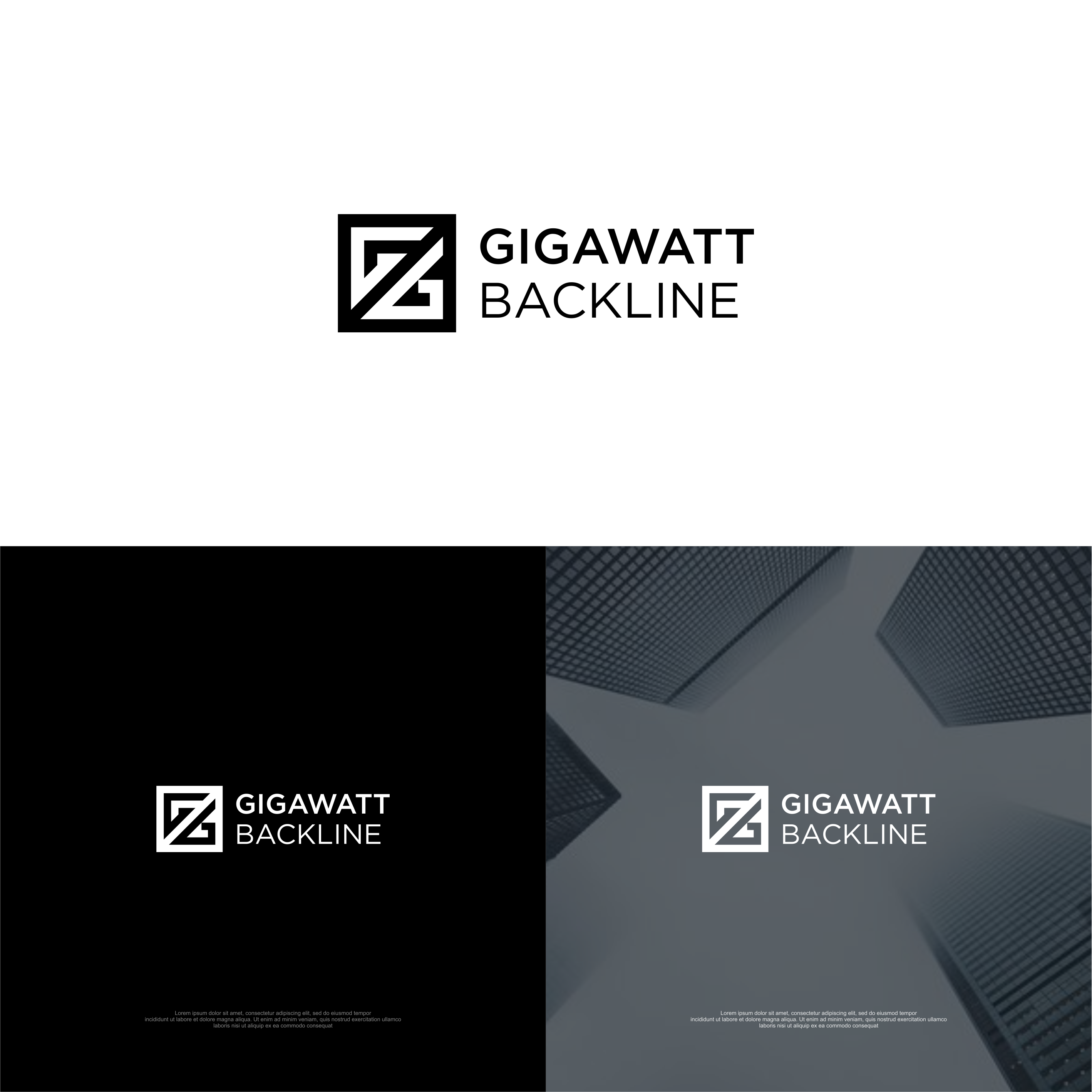 Logo Design for Gigawatt Backline hire or Gigawatt backline by Nesz ...