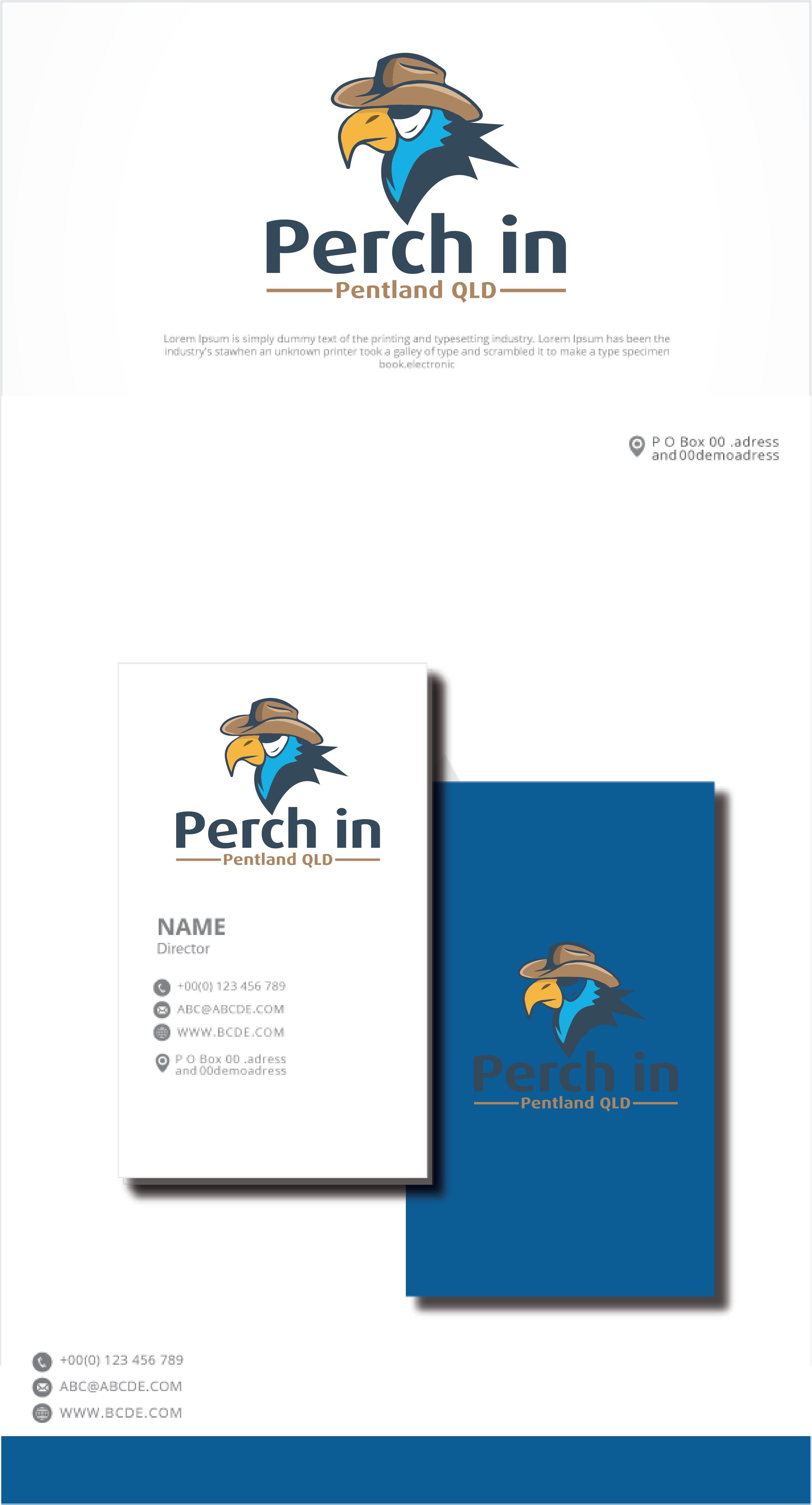 Elegant, Playful, Pentland Hotel Motel and Caravan Park Logo Design for ...