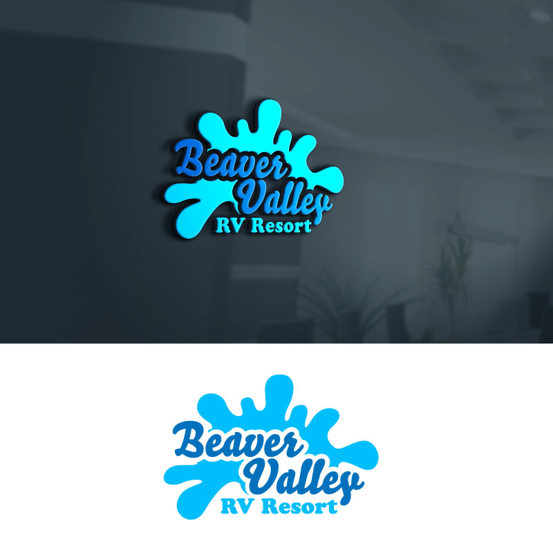 Playful, Modern, RV camping, water park Logo Design for Beaver Valley ...