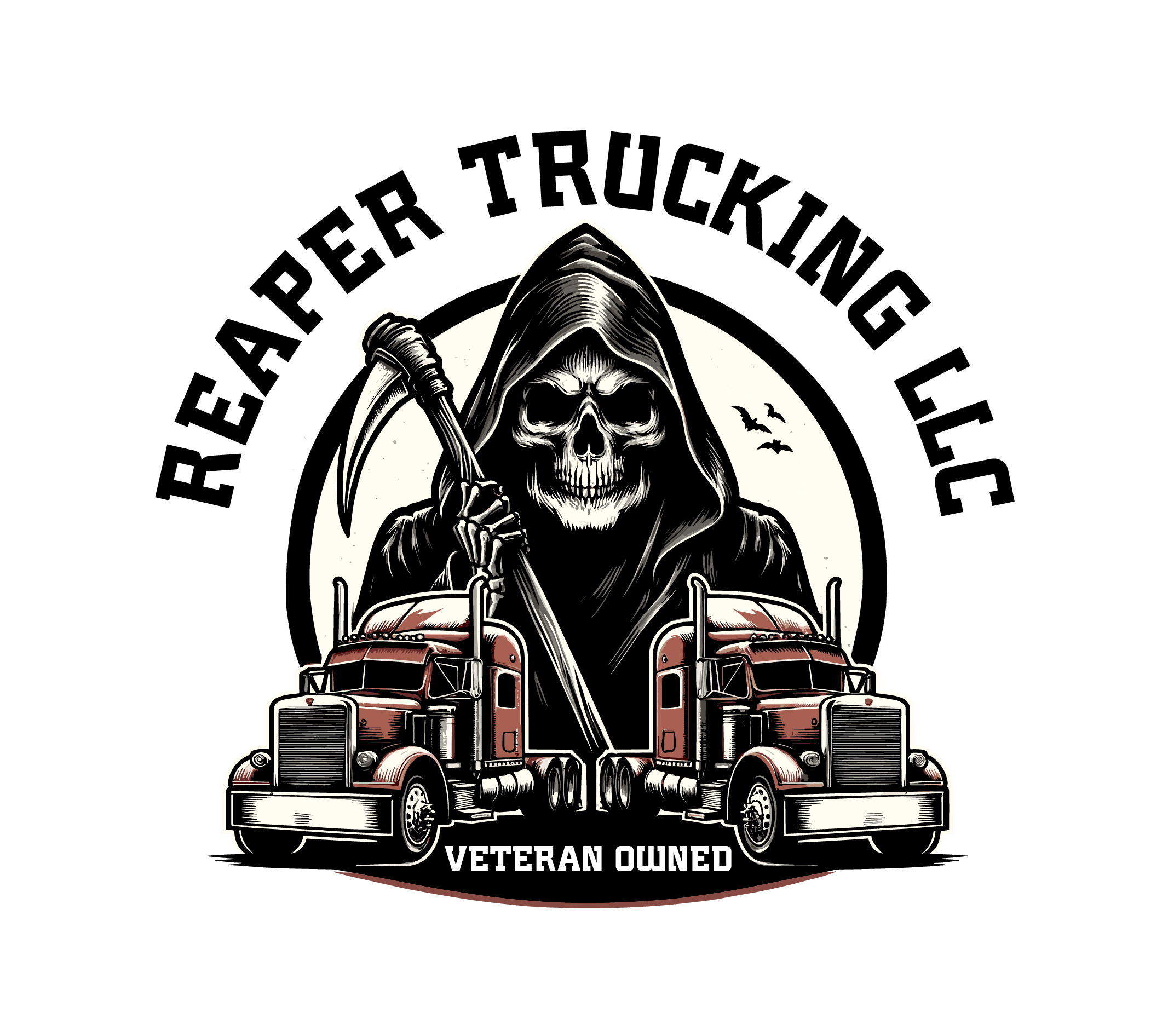 Masculine, Bold, oilfield trucking Logo Design for REAPER TRUCKING LLC ...