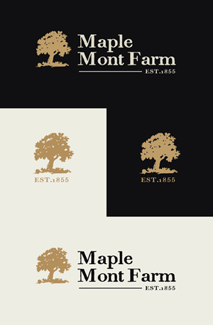 Create an elegant yet simple logo for our farm Maple Mont Farm | 59 ...