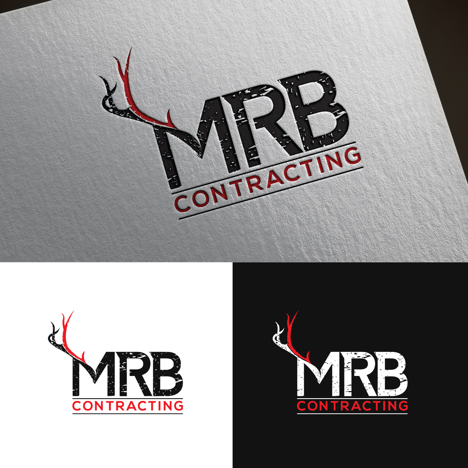 Bold, Masculine Logo Design for MRB Contracting by sankar999 | Design ...