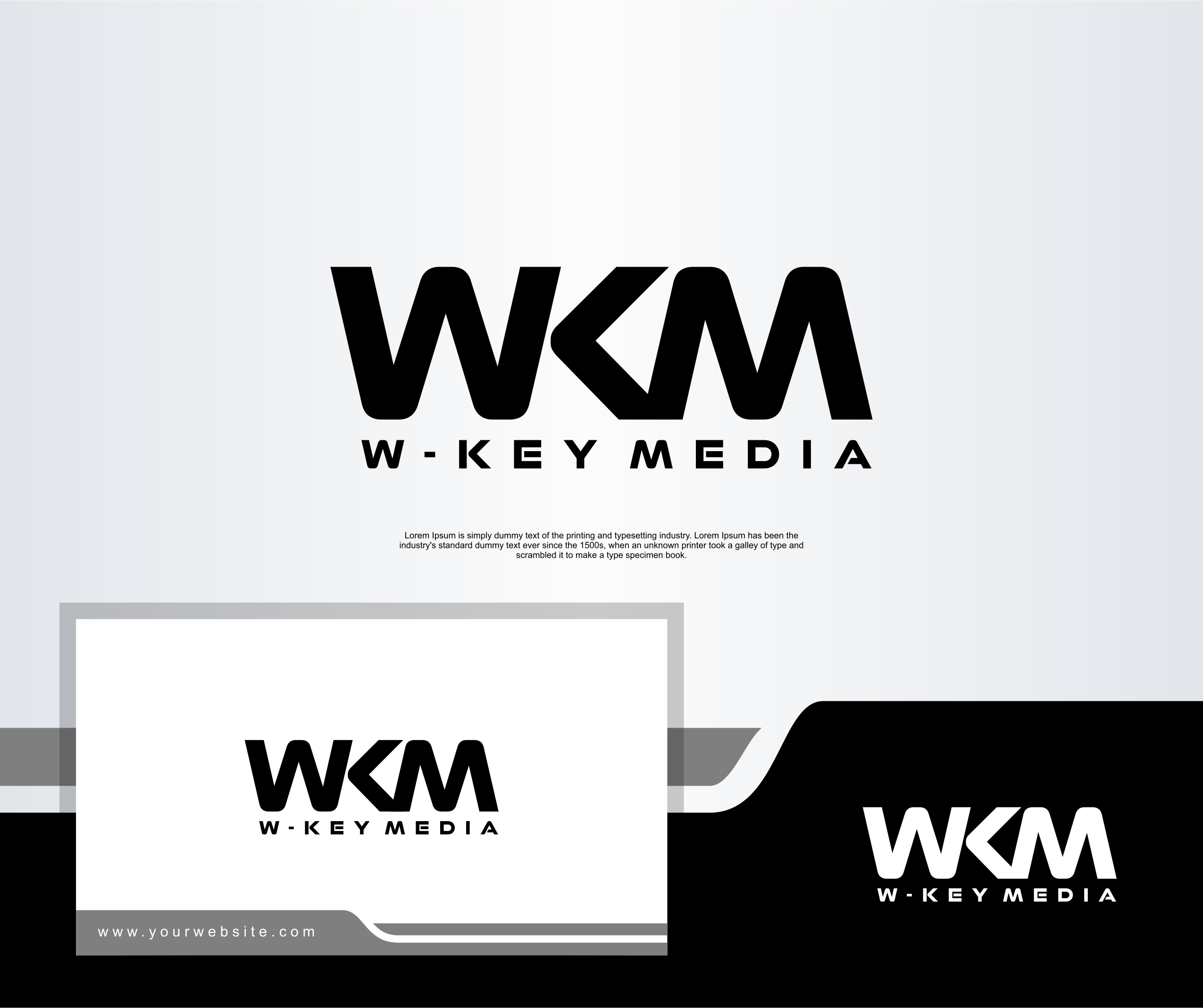 Serious, Modern Logo Design for WKM / W-Key Media / by Johan_Design ...