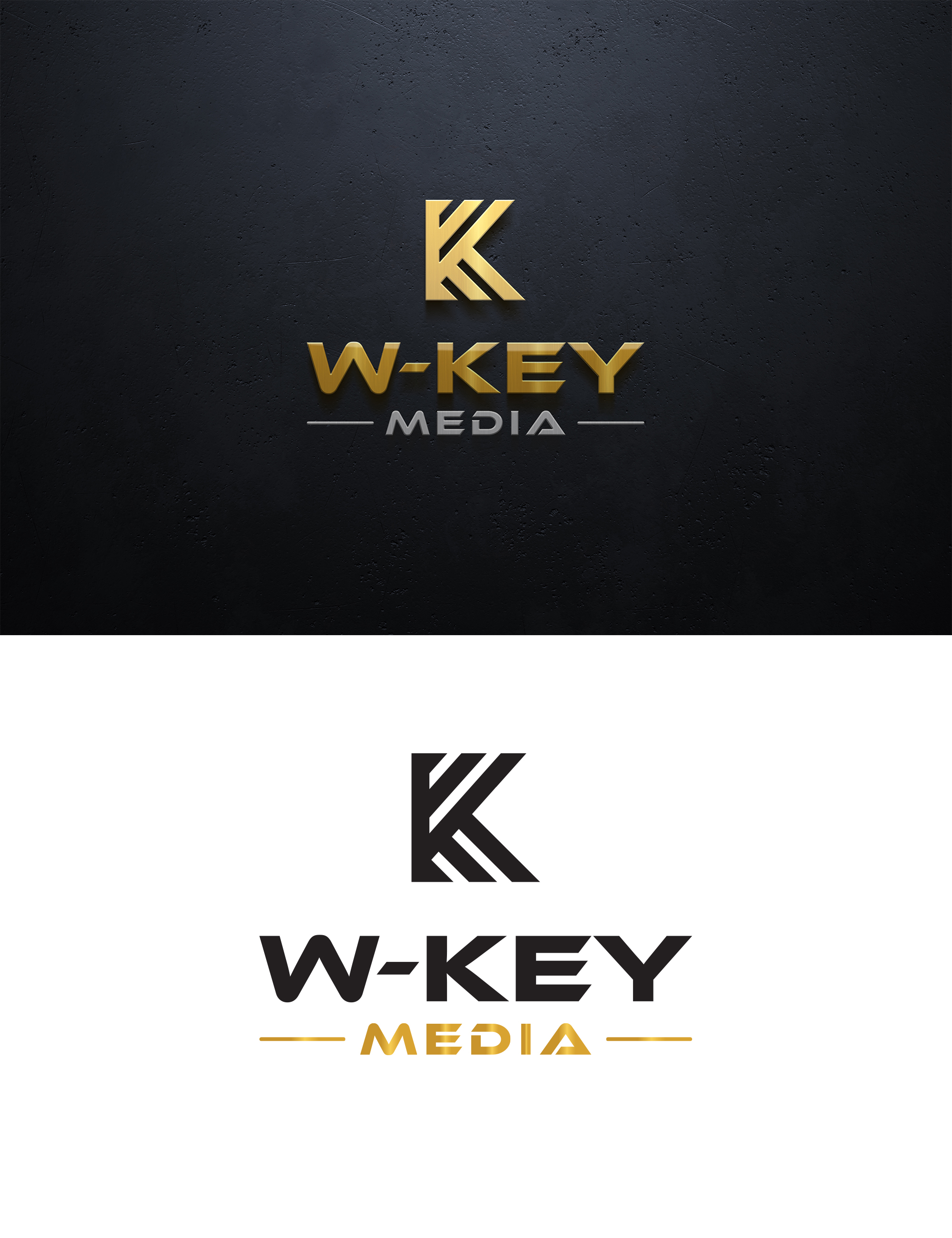 Serious, Modern Logo Design for WKM / W-Key Media / by AZEE creation ...