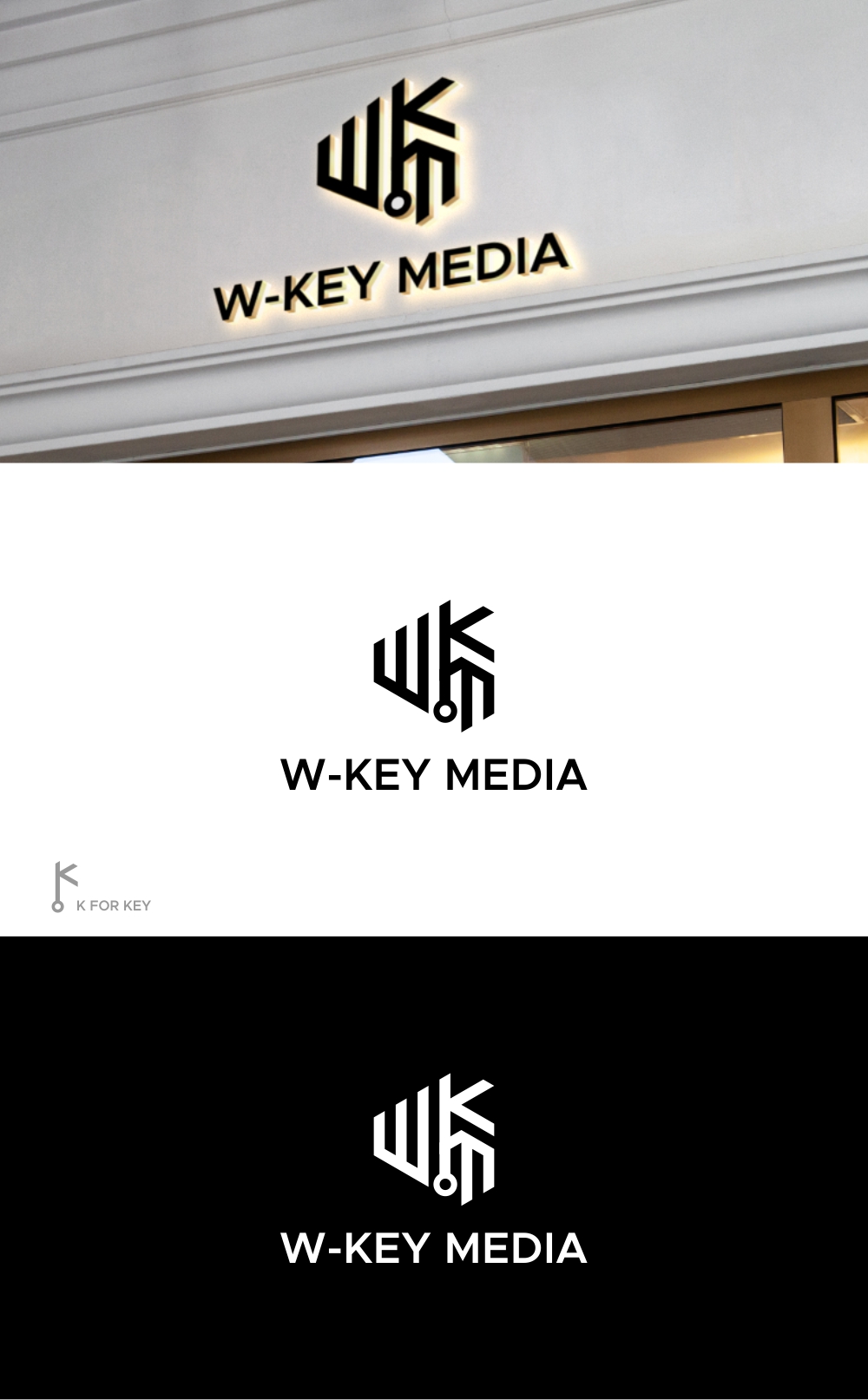 Serious, Modern Logo Design for WKM / W-Key Media / by JesPixel ...