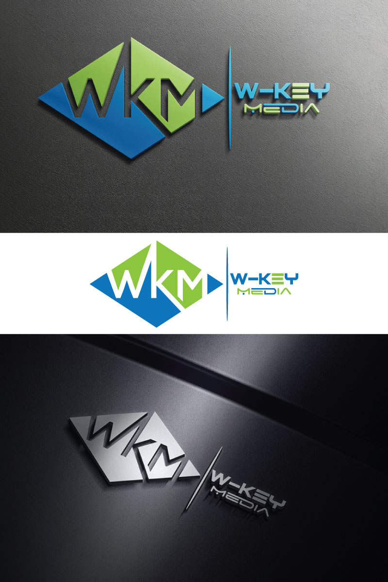 Serious, Modern Logo Design for WKM / W-Key Media / by Alaya islam ...